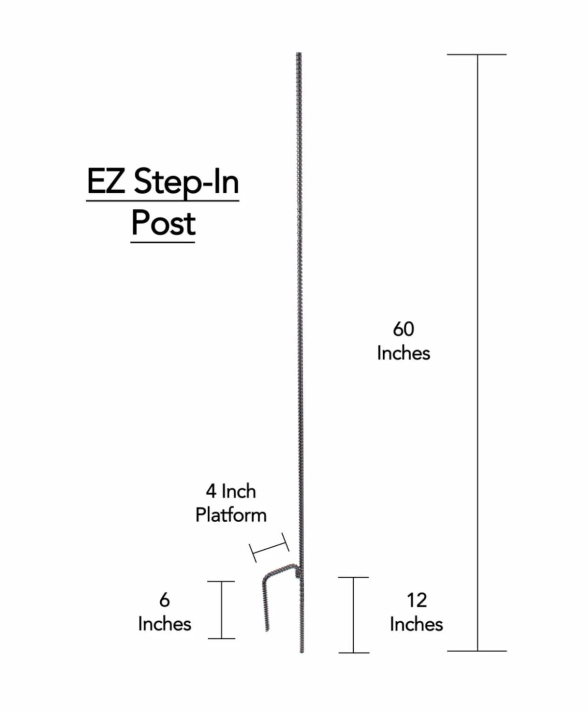 EZ Step-In Posts | Rebar | 60″ x 1/2″ | 6 & 12 Packs – EZ Step Products