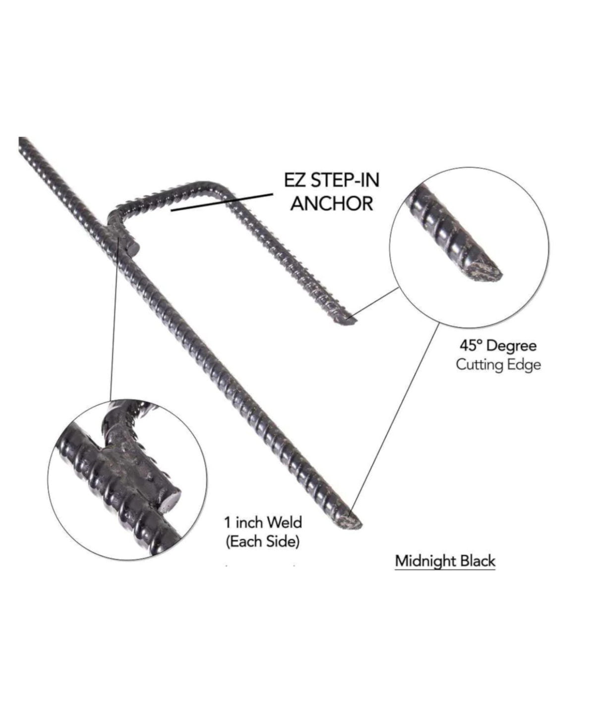EZ Step-In Posts | Rebar | 60″ x 1/2″ or 80″ x 1/2″ – EZ Step Products